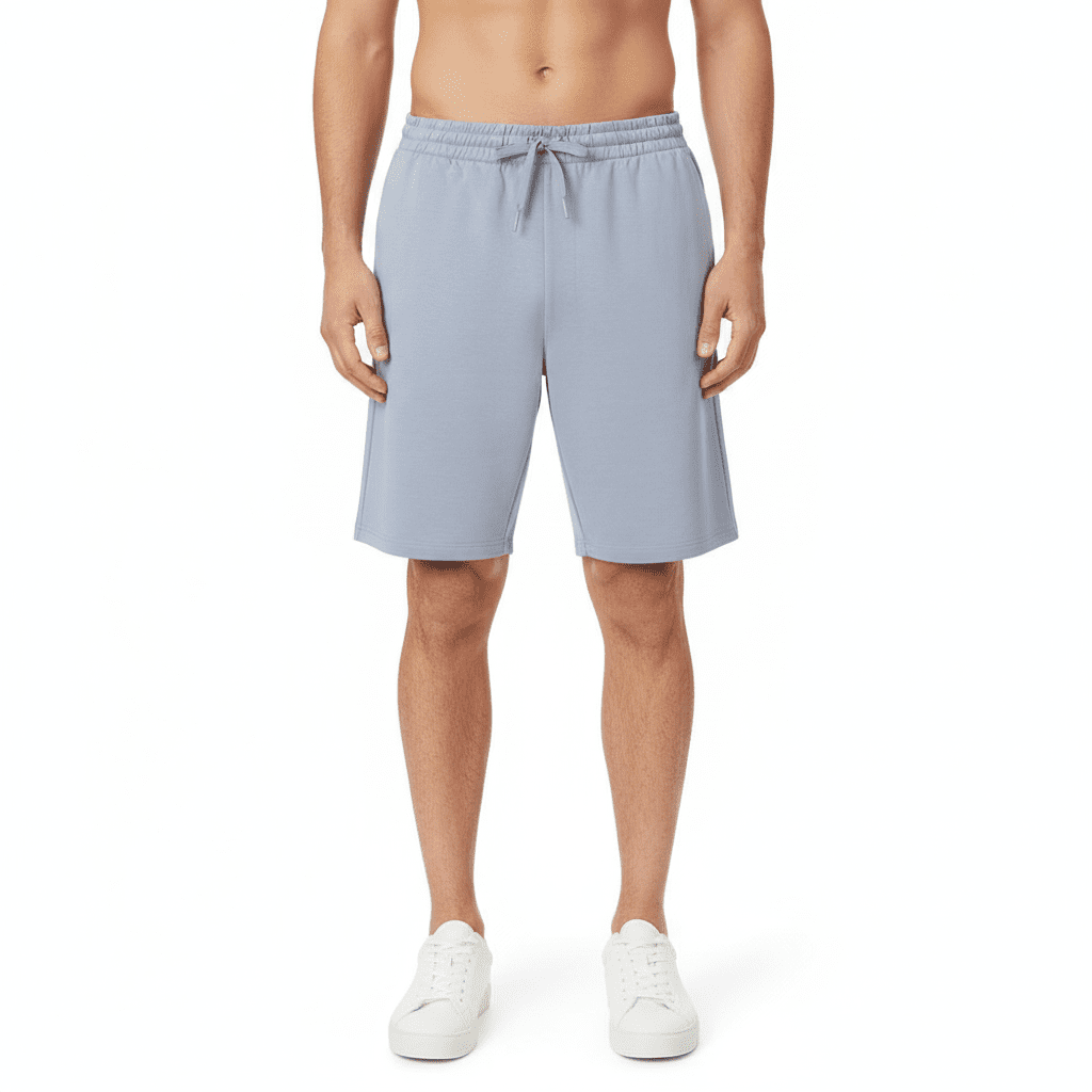 Giordano Men's Regular Fit Mid-Rise Everyday Comfortable Shorts | Grey